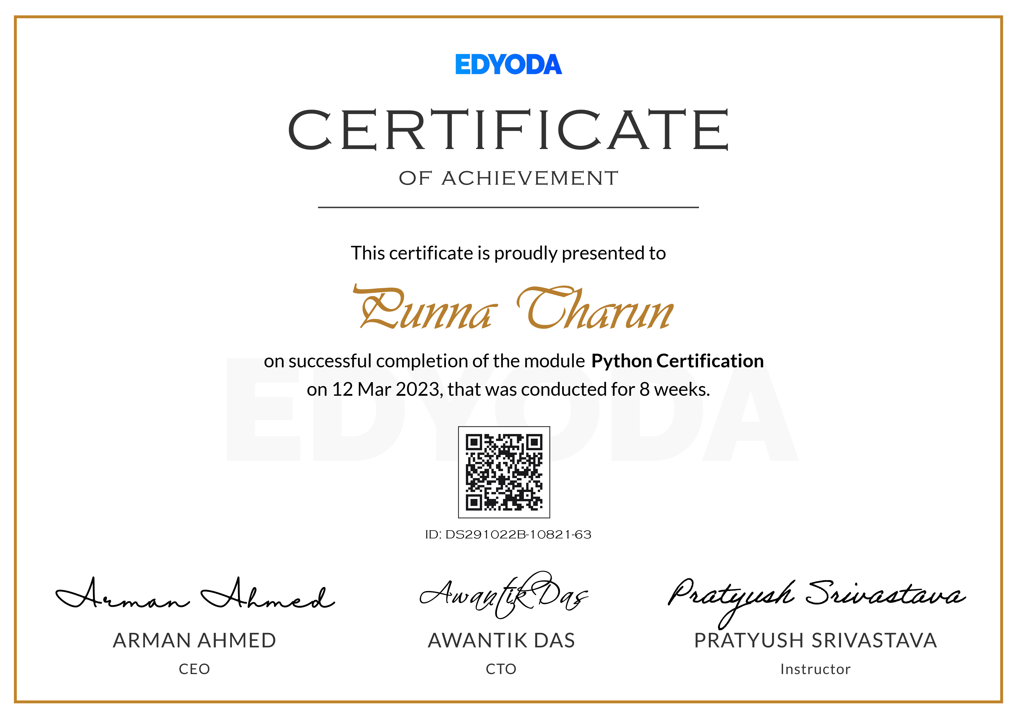 PUNNA THARUN - Goldline Finance Pvt Ltd. | LinkedIn