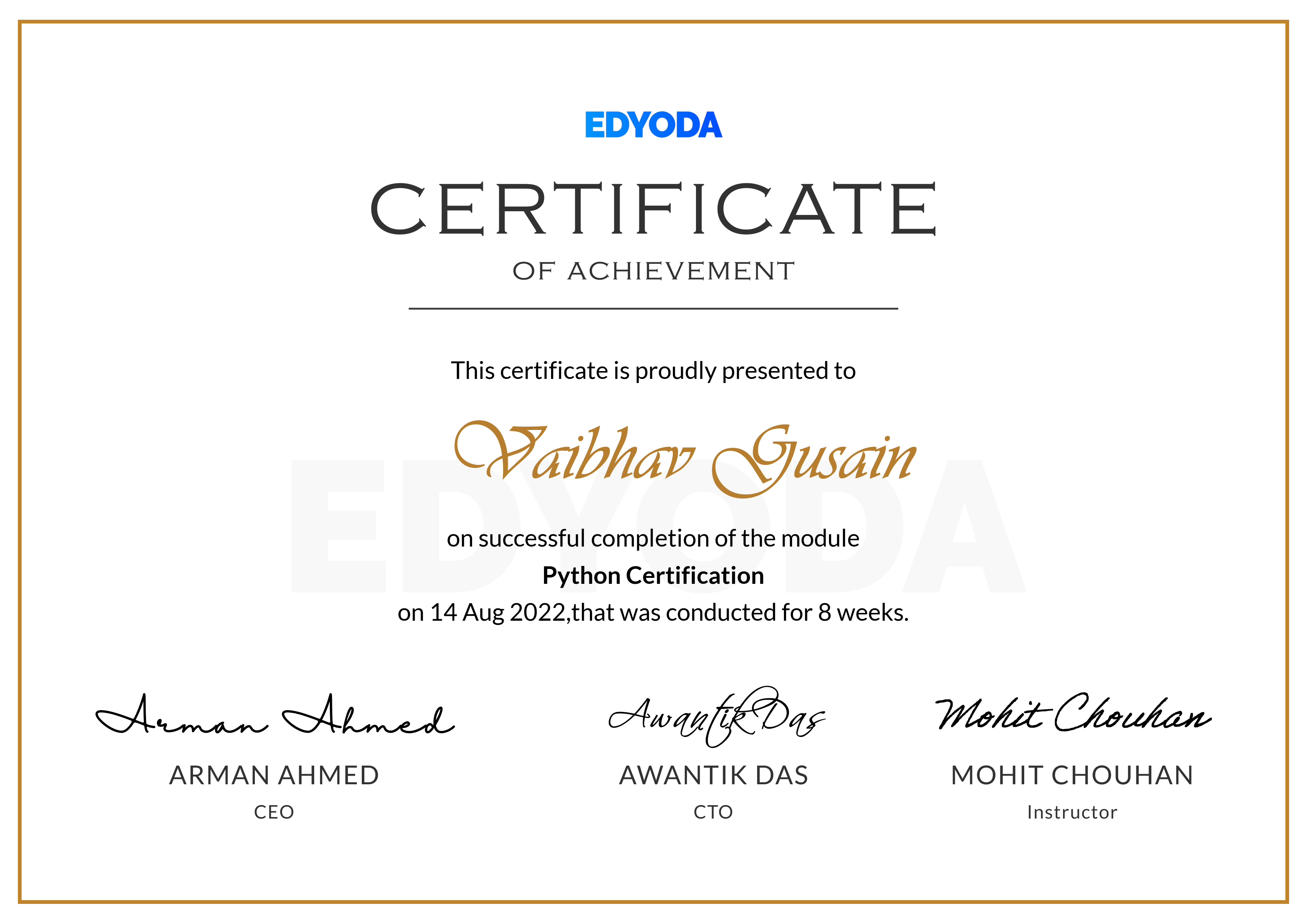 Vaibhav Gusain - Data Analyst @ Cognifyz Technologies |Data Analyst @ Maier Vidorno, Zoho ...