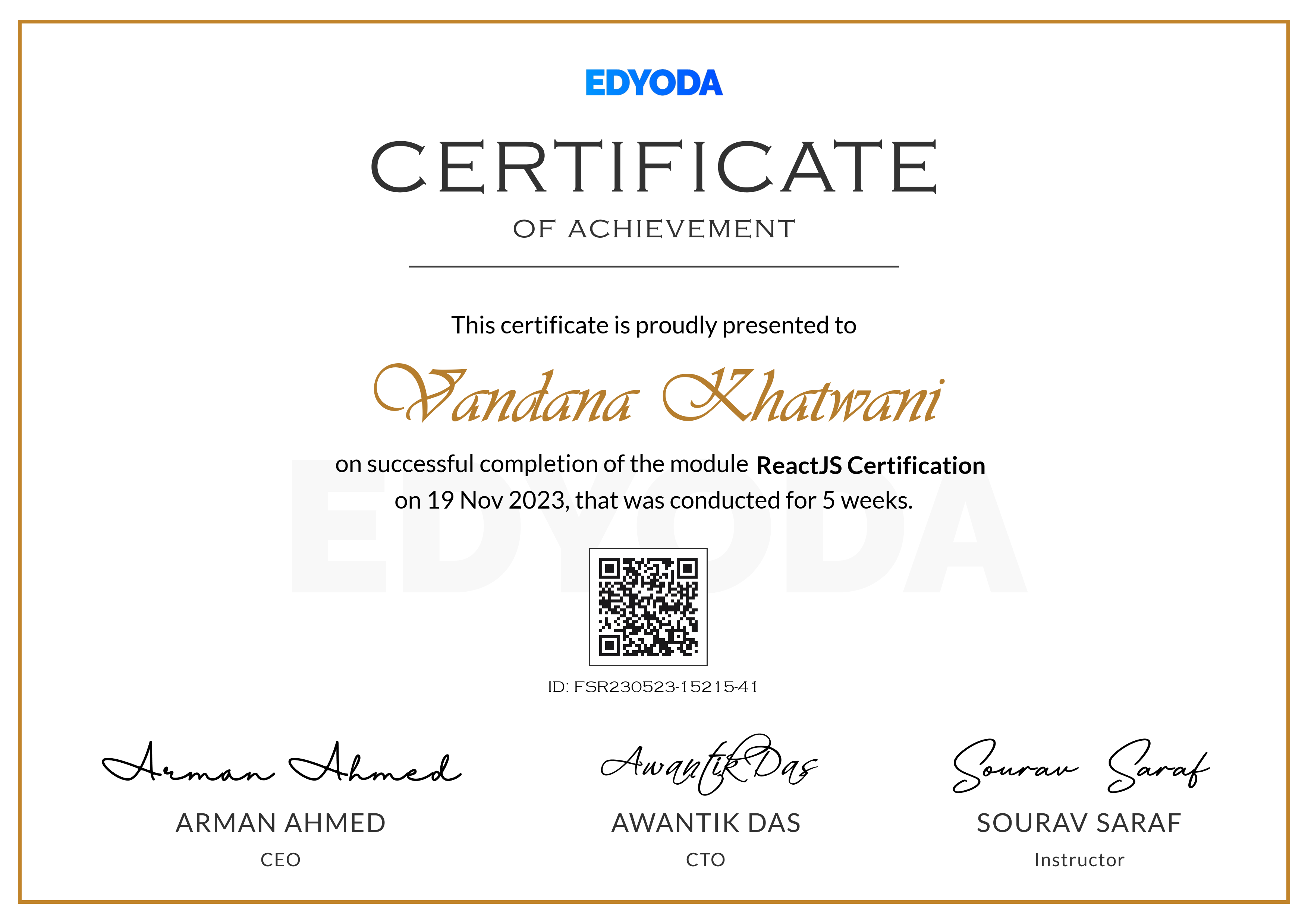 Vandana Khatwani - Hidden Talent | LinkedIn